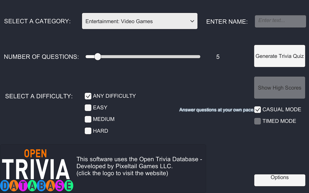 Trivia API concept game! - Community Showcase - PixelTail Games ...