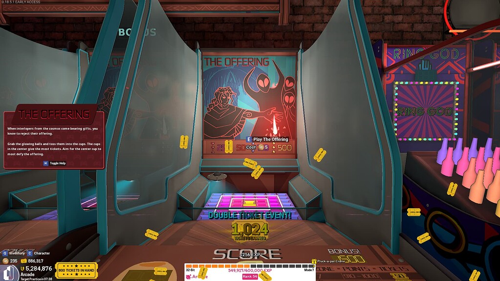 [0.18.5.1] 2x Ticket arcade event not giving 2x tickets as indicated ...