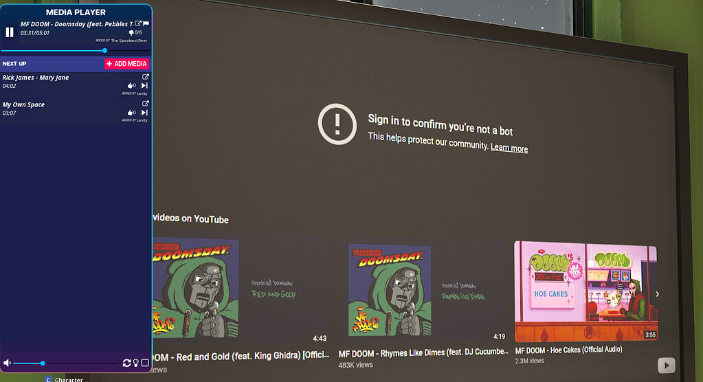 Media Player: "Sign in to confirm you're not a bot" - [1.1.1.2] - Bug ...