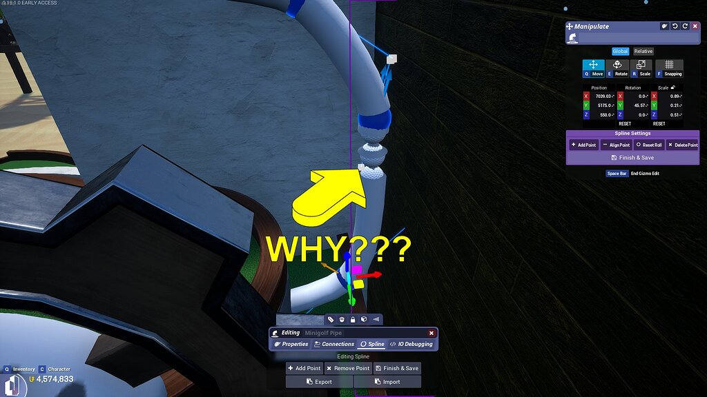 Can someone please explain why this happens in Mini golf pipes ...