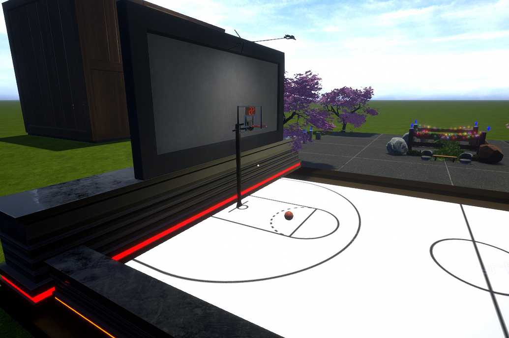 My Basketball Court (With floor markings) - Screenshots - PixelTail ...