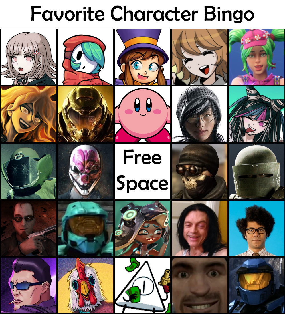 Favourite Character Bingo Off Topic PixelTail Games Creators Of 