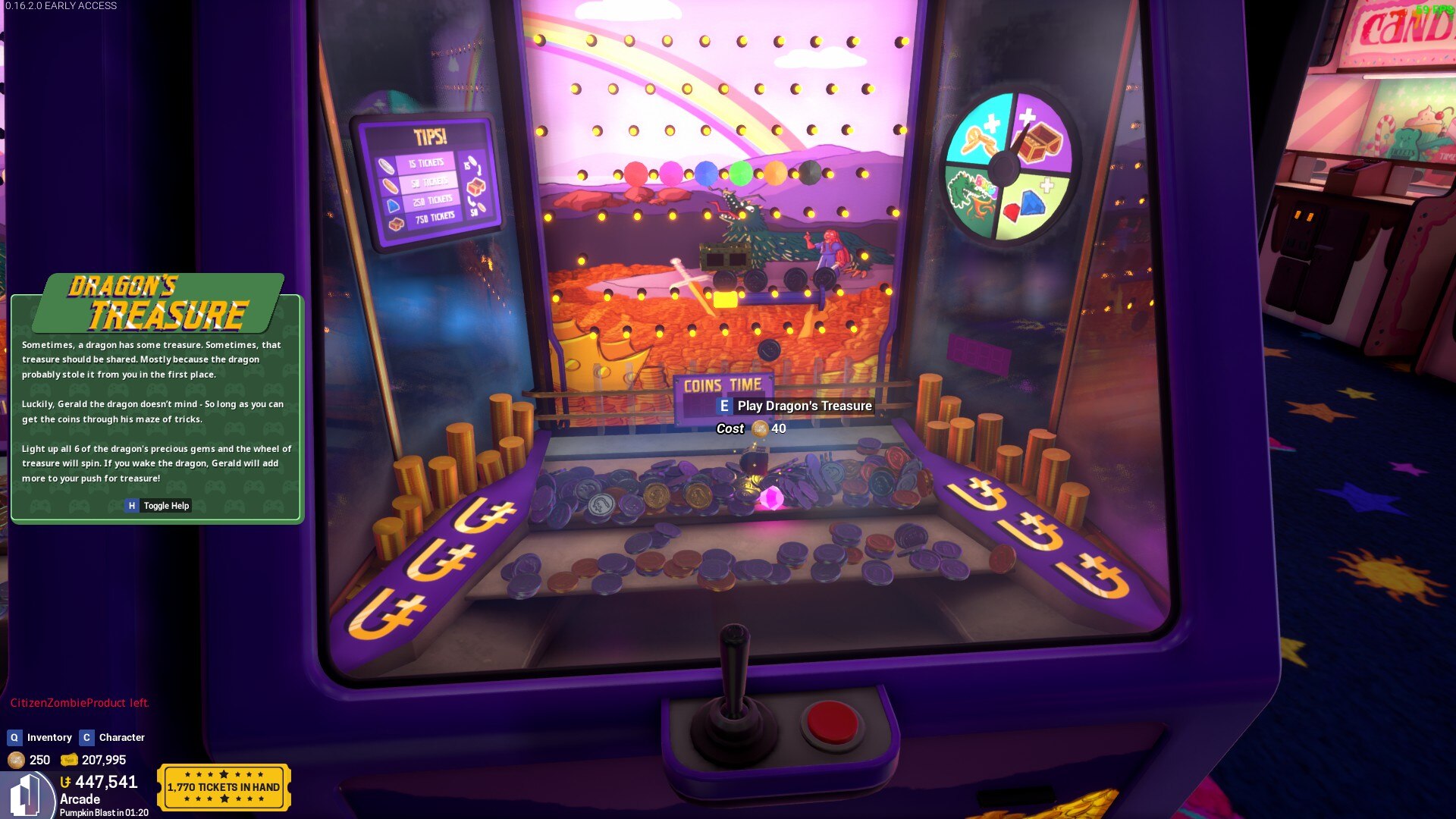 [0.16.2.0] Arcade: Foreign object in one of the Dragon's Treasure ...